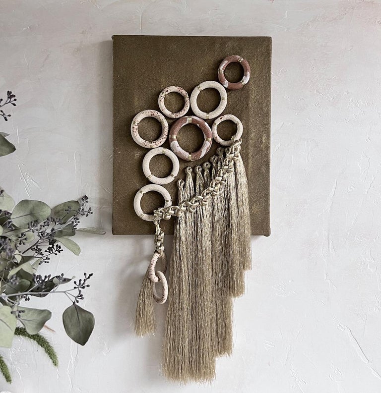 Mixed Media Ceramic Wall Art For Sale at 1stDibs