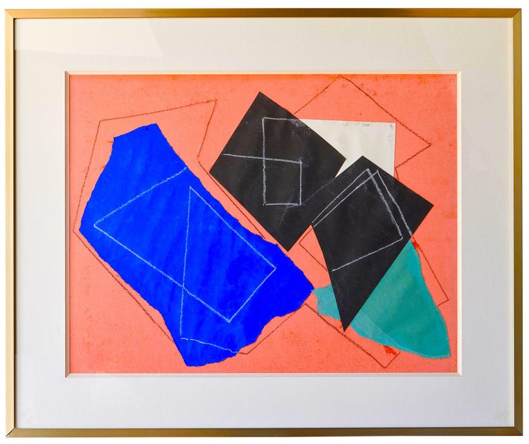 Mixed-Media Collage by André Bloc For Sale at 1stDibs