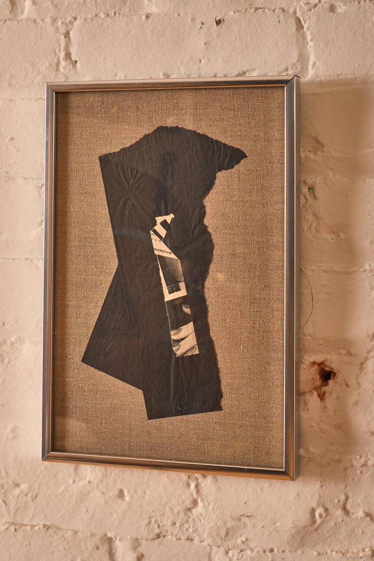 Mixed Media Collage by Chet Lamore, circa 1978 For Sale at 1stDibs