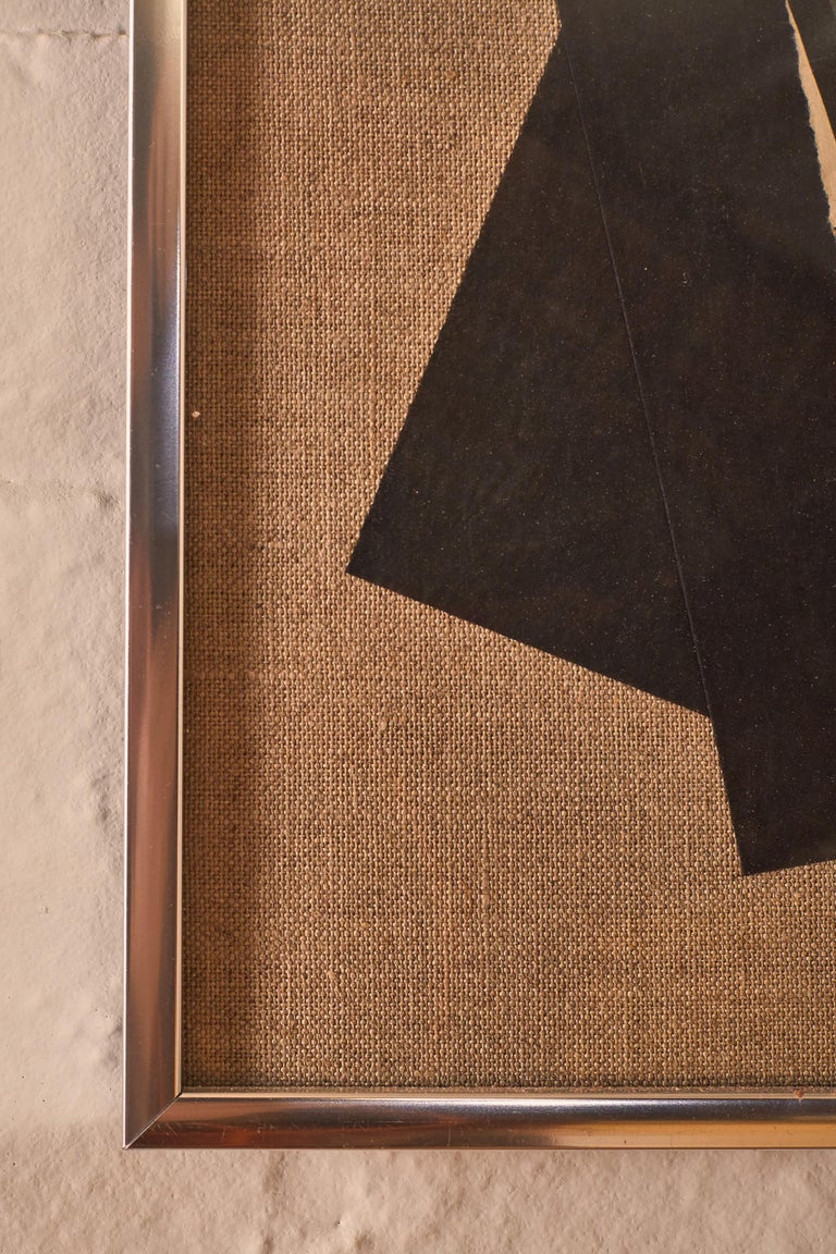 Mixed Media Collage by Chet Lamore, circa 1978 For Sale at 1stDibs