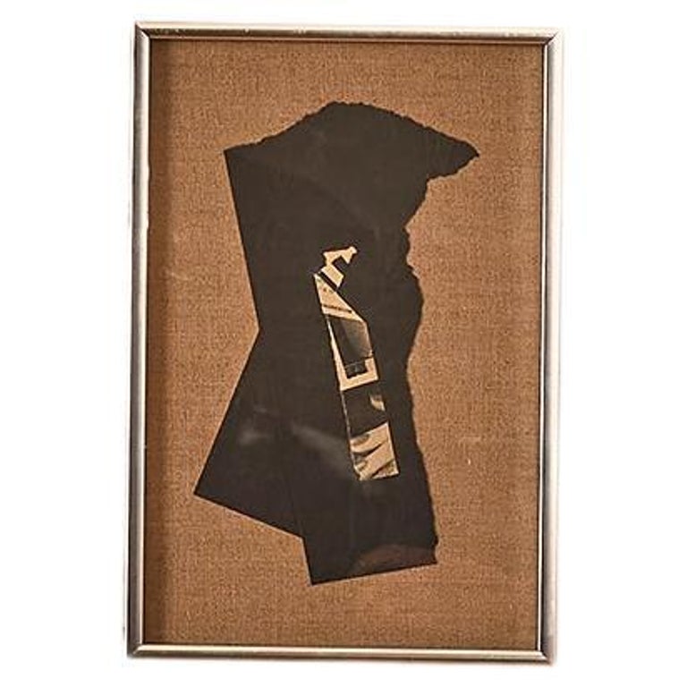 Mixed Media Collage by Chet Lamore, circa 1978 For Sale at 1stDibs