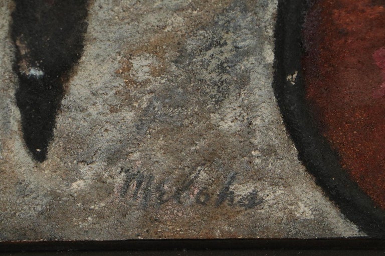 Mixed Media Composition "Desert Rider, " by Charles Melohs, circa 1956 ...