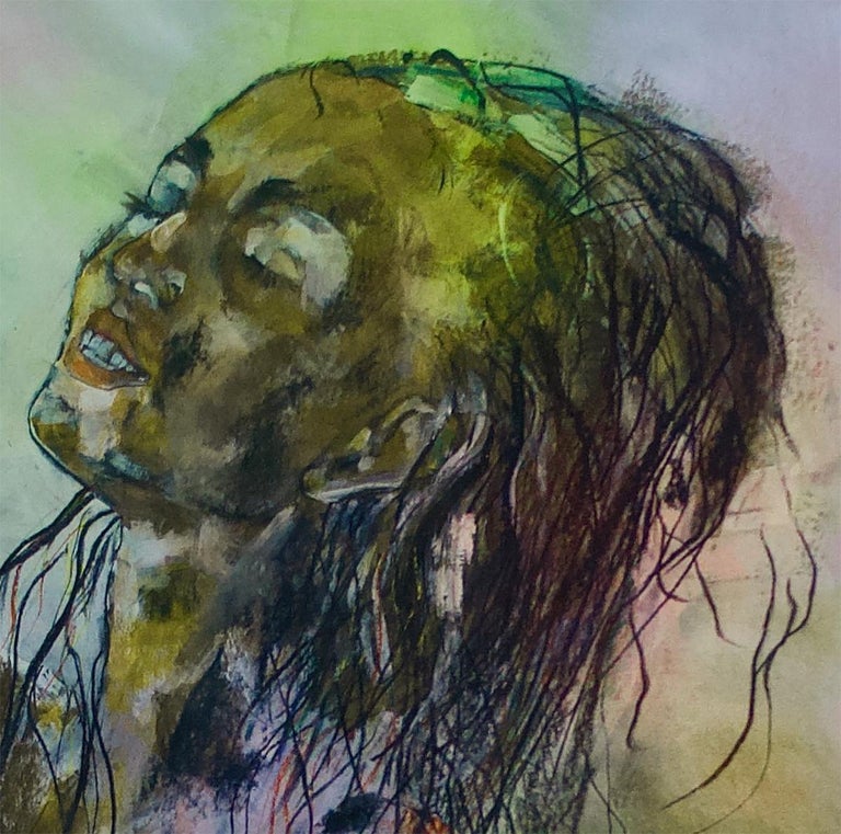 Mixed Media Painting by Steven Colucci- My eyes on you For Sale at 1stDibs