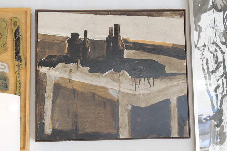 Mixed Media Painting by Ward, 1967 For Sale at 1stDibs