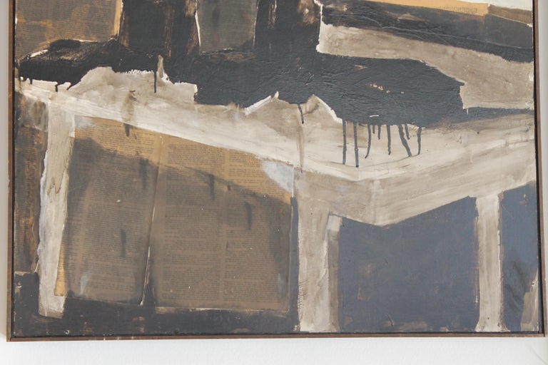 Mixed Media Painting by Ward, 1967 For Sale at 1stDibs
