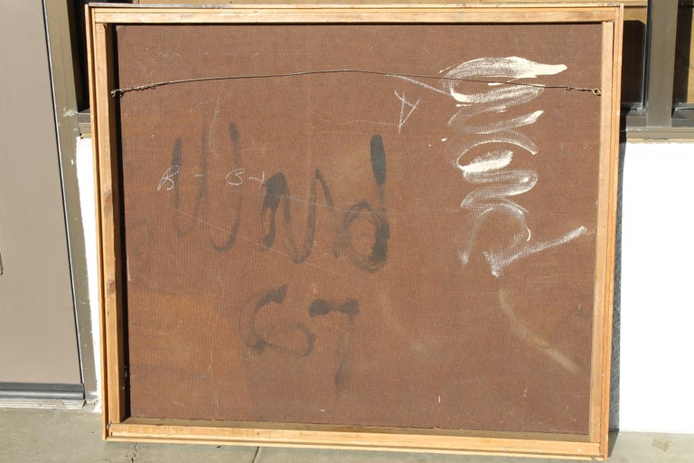 Mixed Media Painting by Ward, 1967 For Sale at 1stDibs