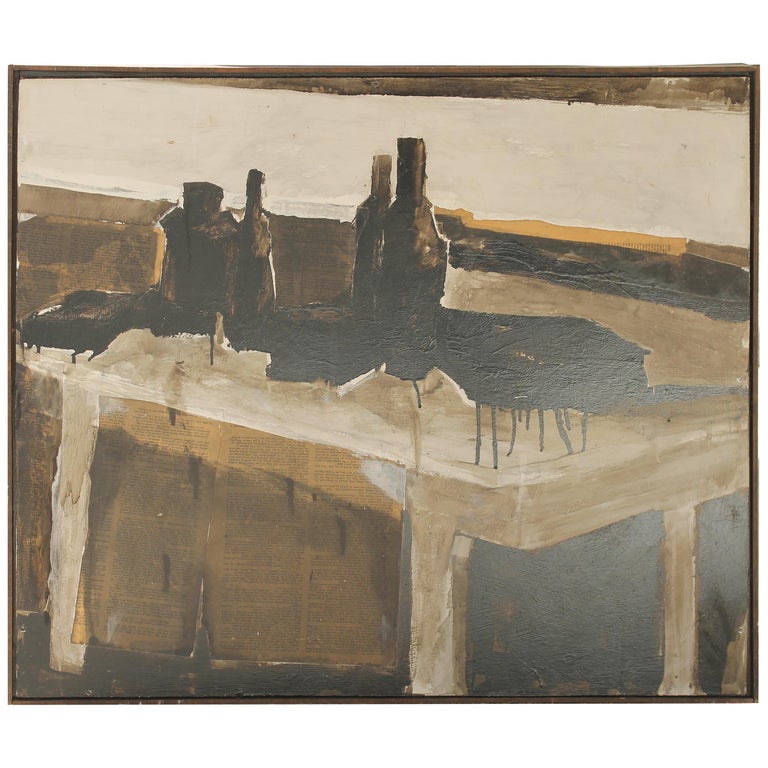 Mixed Media Painting by Ward, 1967 For Sale at 1stDibs