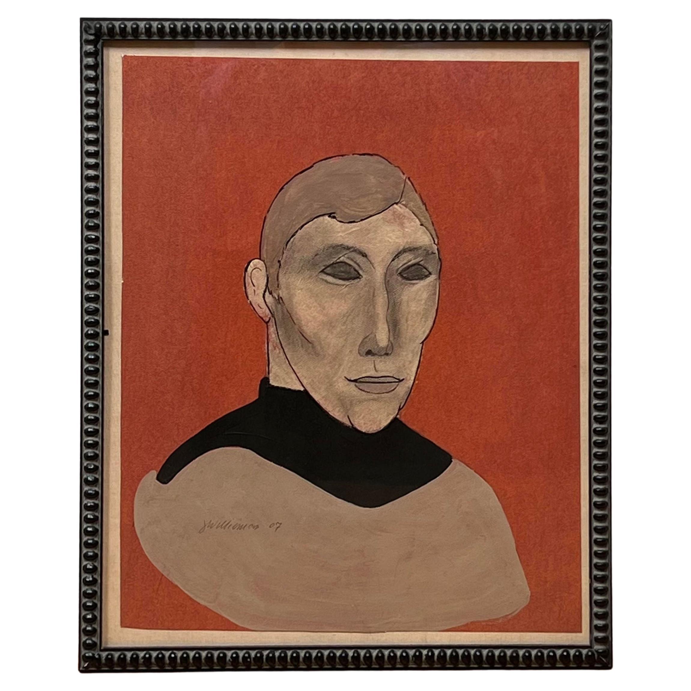Portrait of a Circus Performer - Gouache by Jerry Williamson at 1stDibs ...