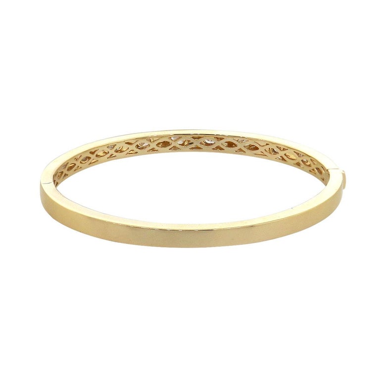 Mixed Shapes Diamond Bangle For Sale at 1stDibs