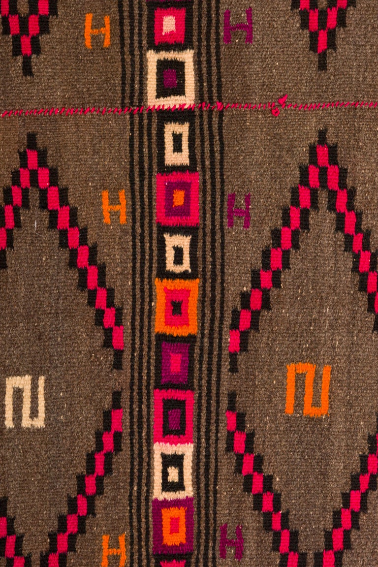 Hand Woven Mixtec Mexican Colourful Wool Serape Blanket For Sale at ...