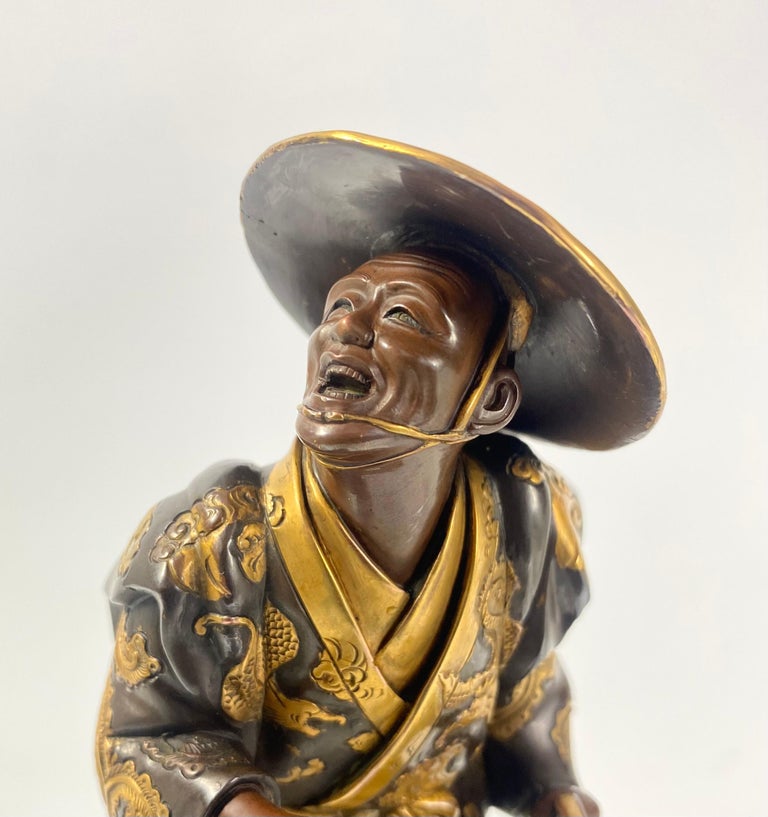 Miyao Eisuke Bronze Okimono. Japan, C. 1900. Meiji Period For Sale at ...