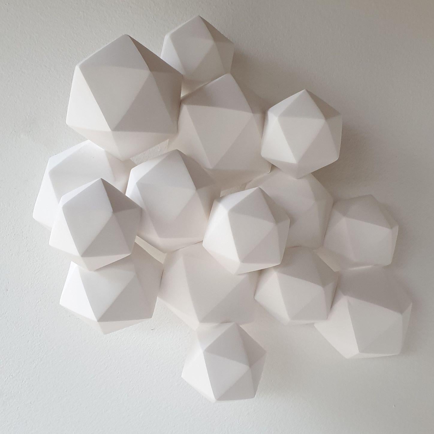 Joan Lurie - untitled- orange blue abstract contemporary geometric ...