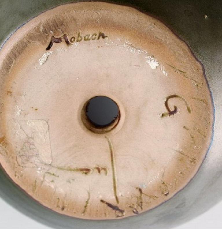 Mobach, Holland, Two Large Modernist Unique Lidded Jars in Glazed ...