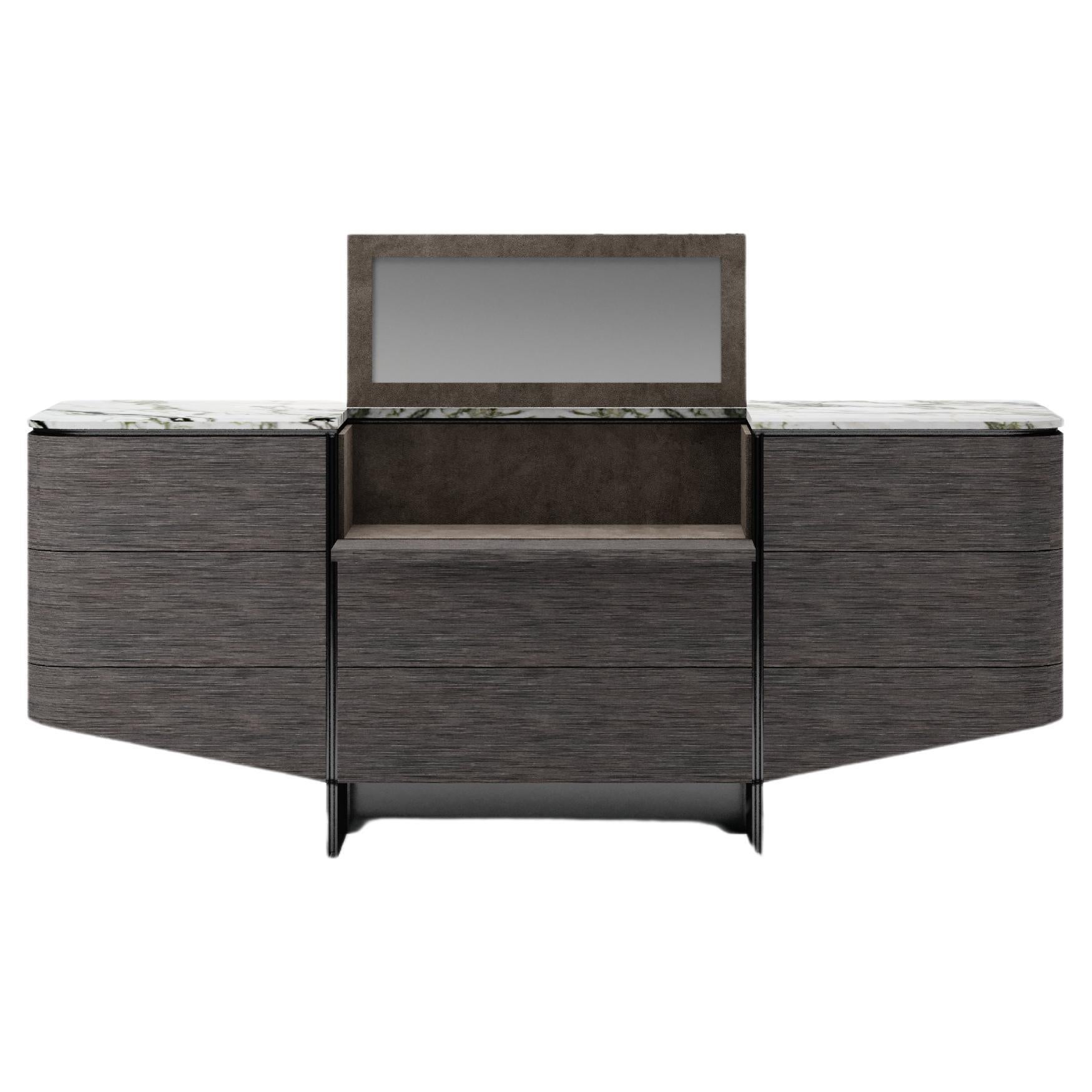 Venere storage cabinet, marble drop top with storage compartment and ...