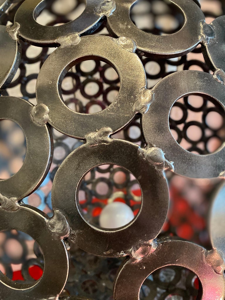 Mobile Luminous Sphere by LIBECQ Mobile Openwork Metal For Sale at 1stDibs