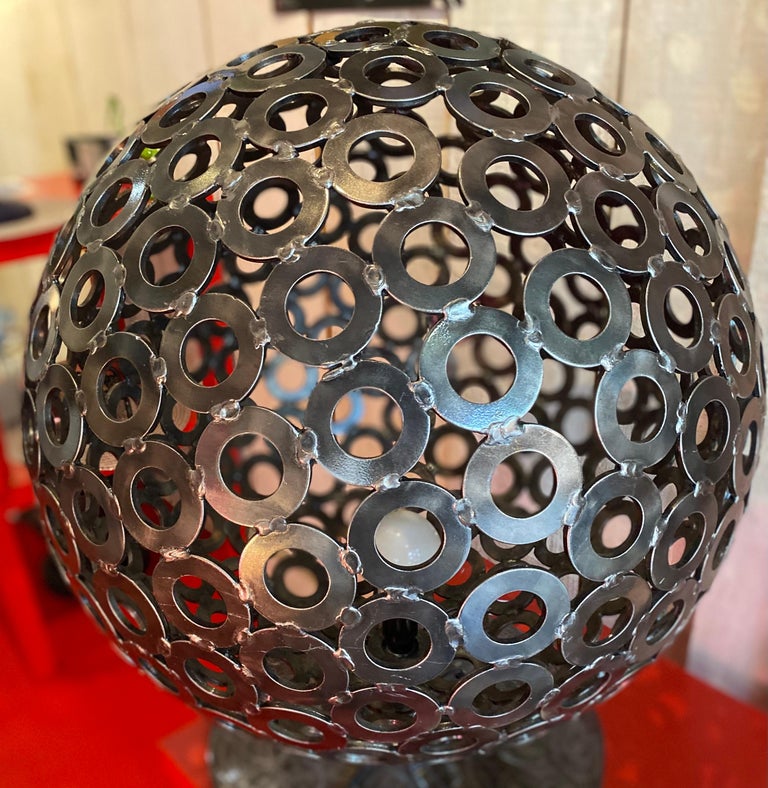 Mobile Luminous Sphere by LIBECQ Mobile Openwork Metal For Sale at 1stDibs