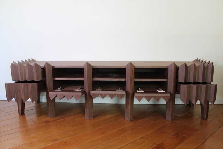 Walnut Wood Dresser Triangles The Netherlands By Sordile For Sale at ...