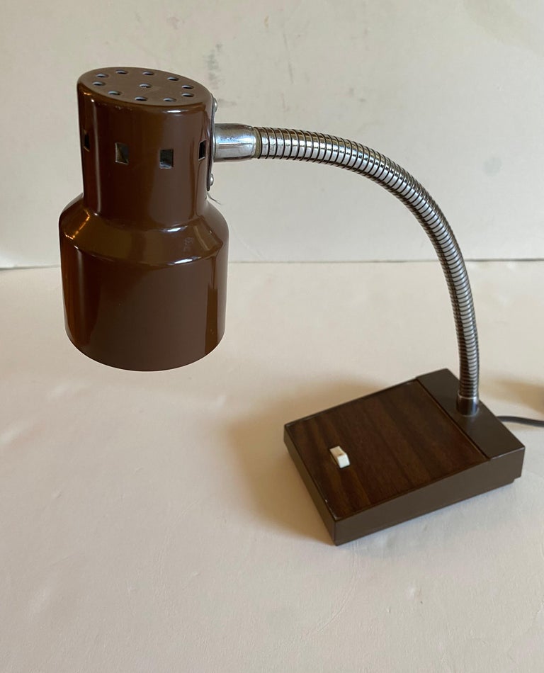 Mobilite Brown Metal Task Lamp For Sale at 1stDibs