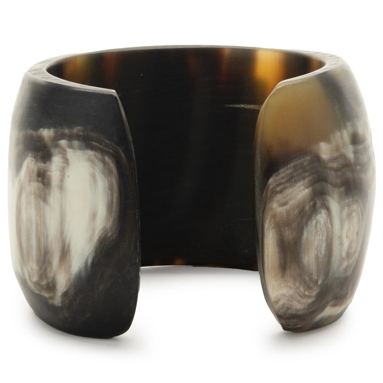 Mocha Acrylic Cuff Bracelet For Sale at 1stDibs