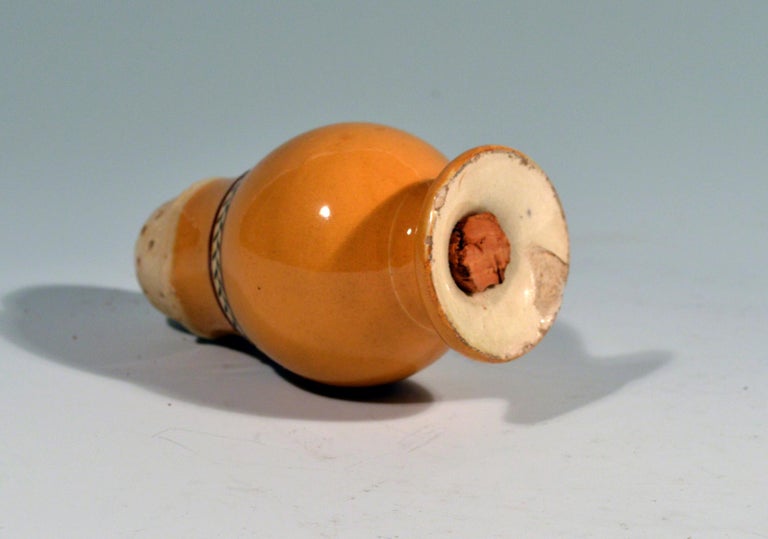 Mocha Pottery Banded Pepper Pot, circa 1810 For Sale at 1stDibs