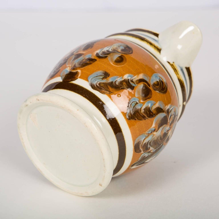 Mocha Ware Pitcher Decorated with a Cable Pattern at 1stDibs