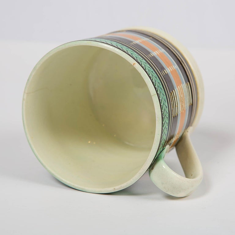 Mochaware Mug with Slip Decoration Made in England, circa 1820 at 1stDibs