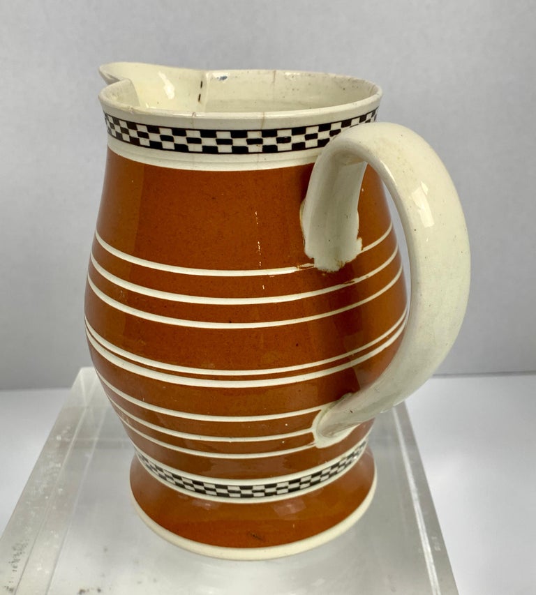 Mochaware Pitcher Decorated with Chocolate Brown Slip England circa ...