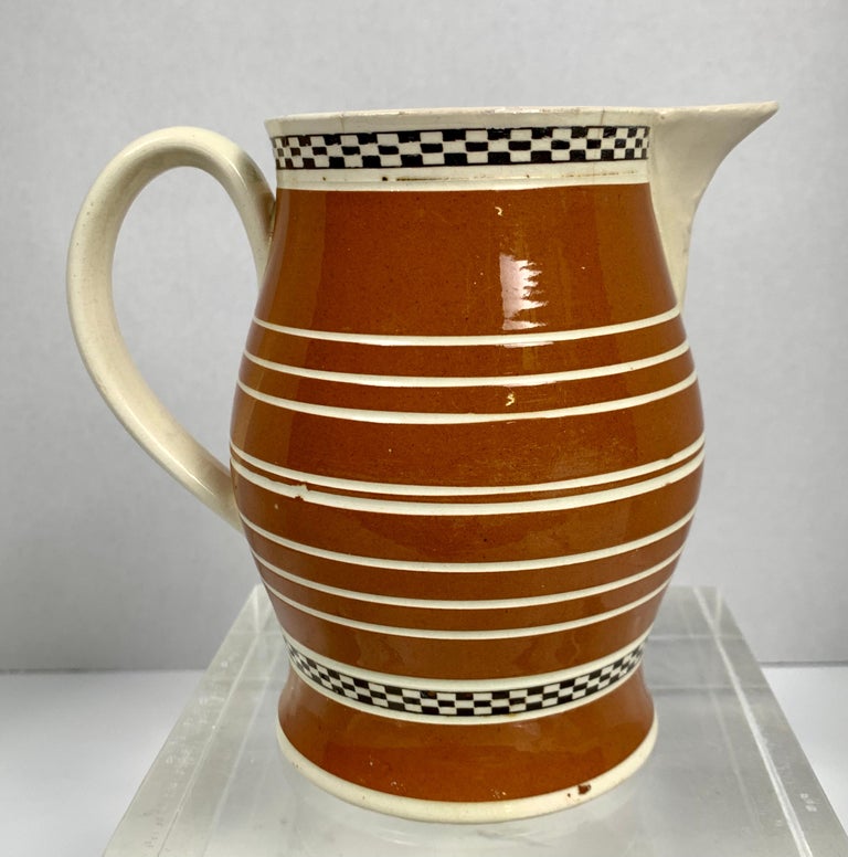 Mochaware Pitcher Decorated with Chocolate Brown Slip England circa ...