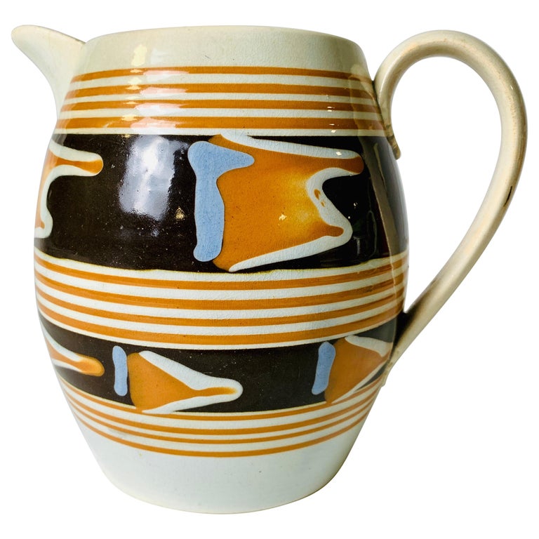 Mochaware Pitcher Made in England, circa 1820 For Sale at 1stDibs
