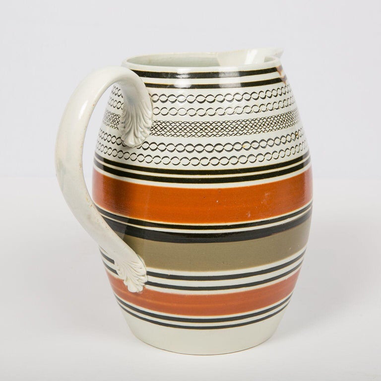 Mochaware Pitcher Made in England, circa 1830 at 1stDibs