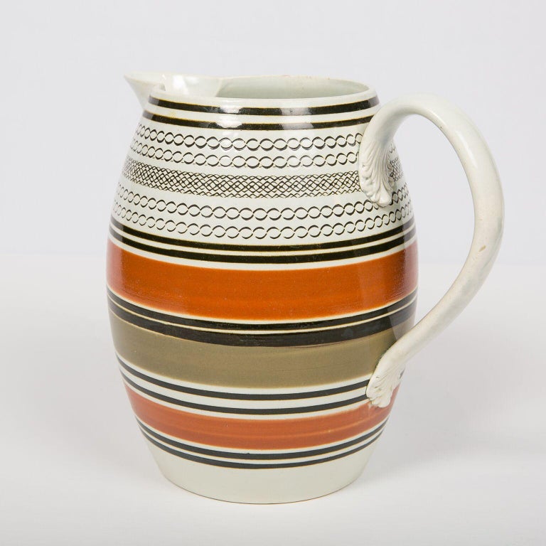 Mochaware Pitcher Made in England, circa 1830 at 1stDibs