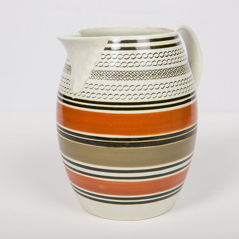 Mochaware Pitcher Made in England, circa 1830 at 1stDibs