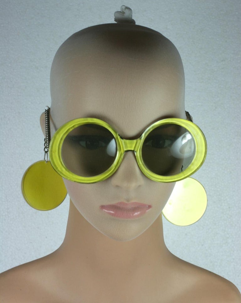Mod Glasses and Earrings Combo For Sale at 1stDibs | sunglasses with ...