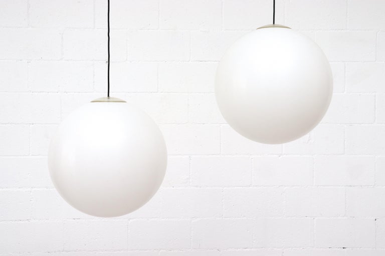 MOD Midcentury Extra Large Acrylic Globe Pendant Light at 1stDibs
