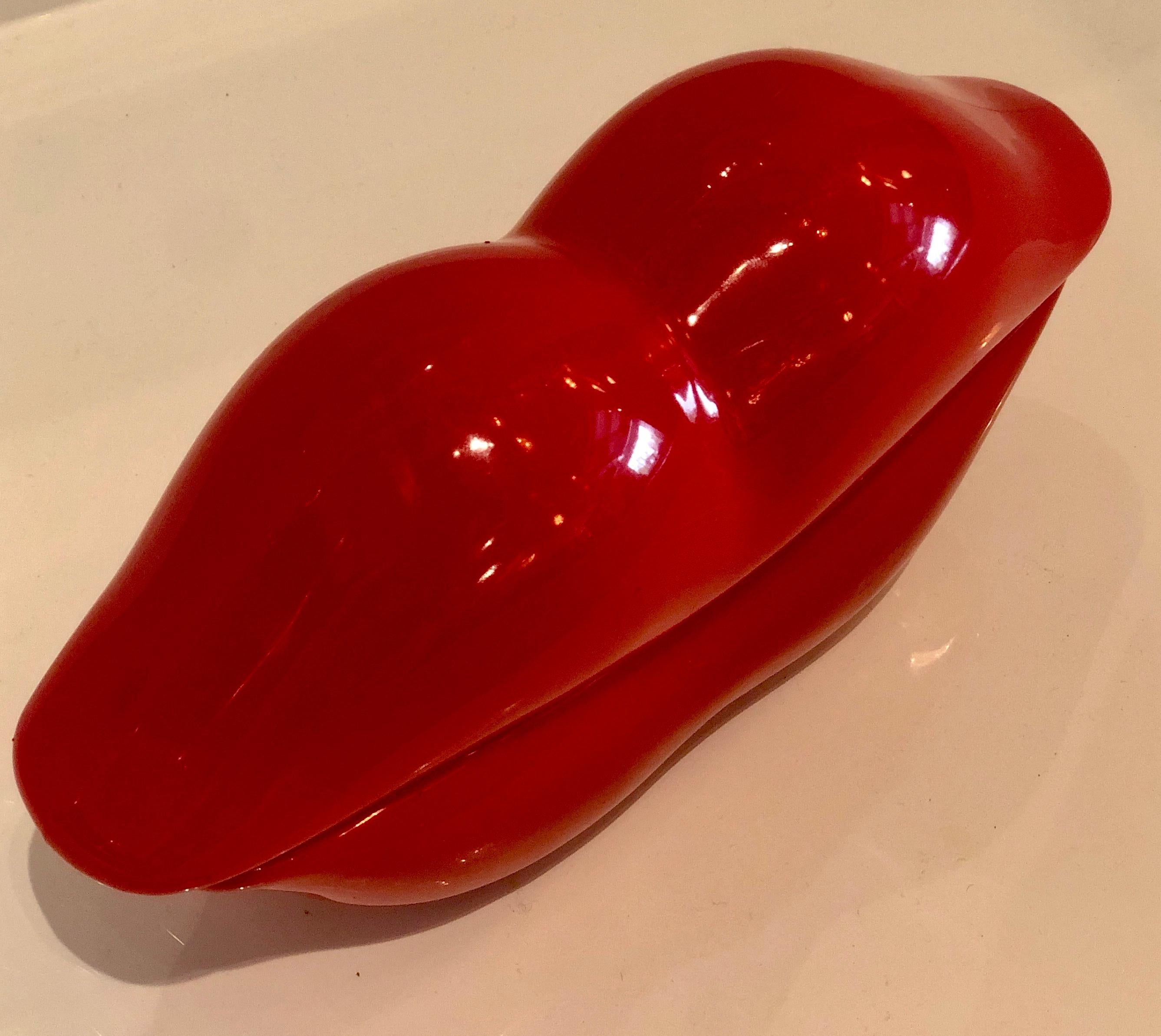 Mod Telemania "Hac Lips" Red Lips Handset Push-Button Telephone For ...