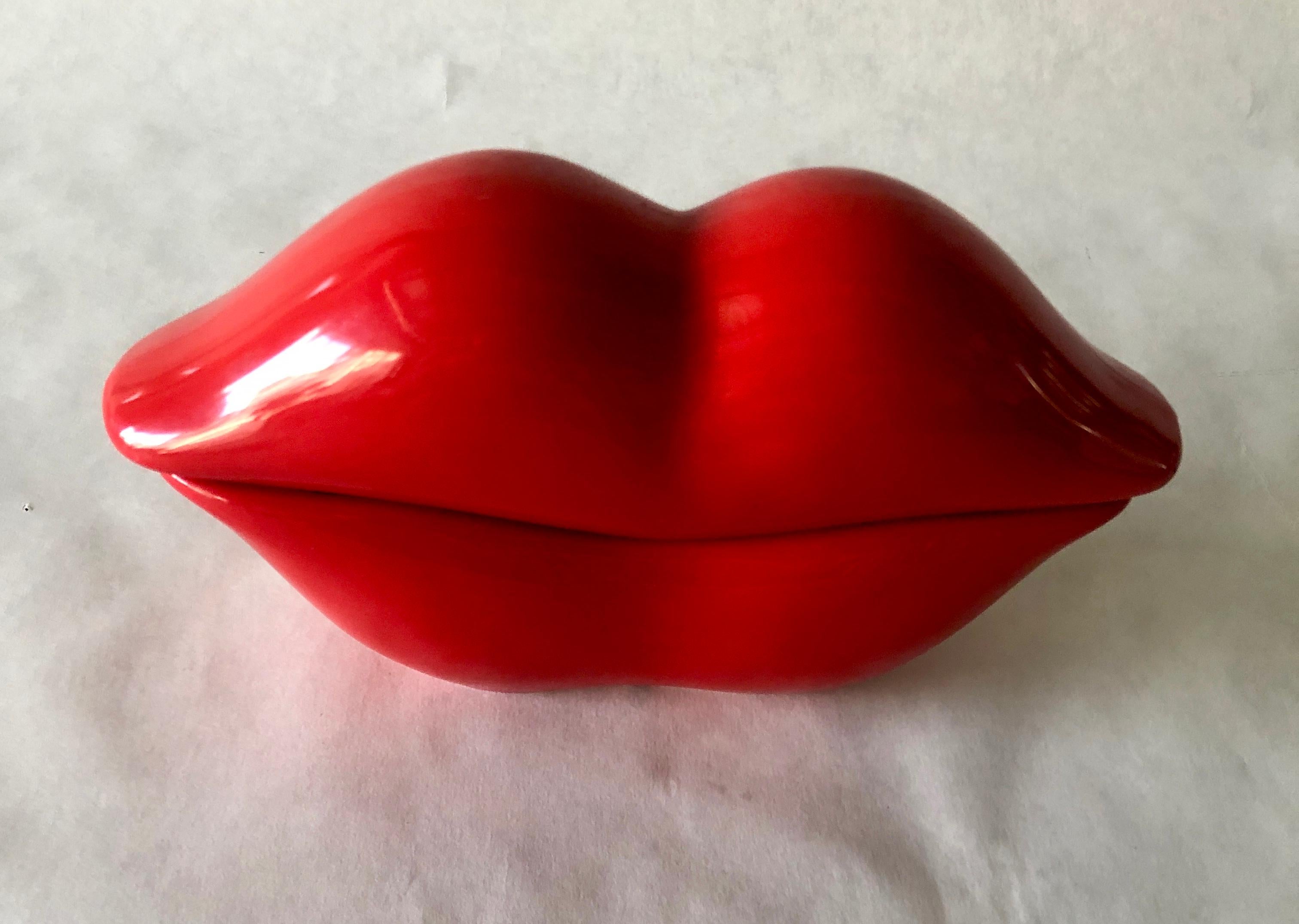 Mod Telemania "Hac Lips" Red Lips Handset Push-Button Telephone For ...