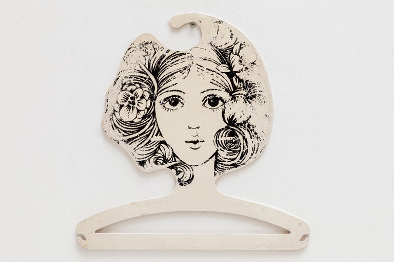 Mod Women Black and White 60s Portret West German Clothes Hangers For ...