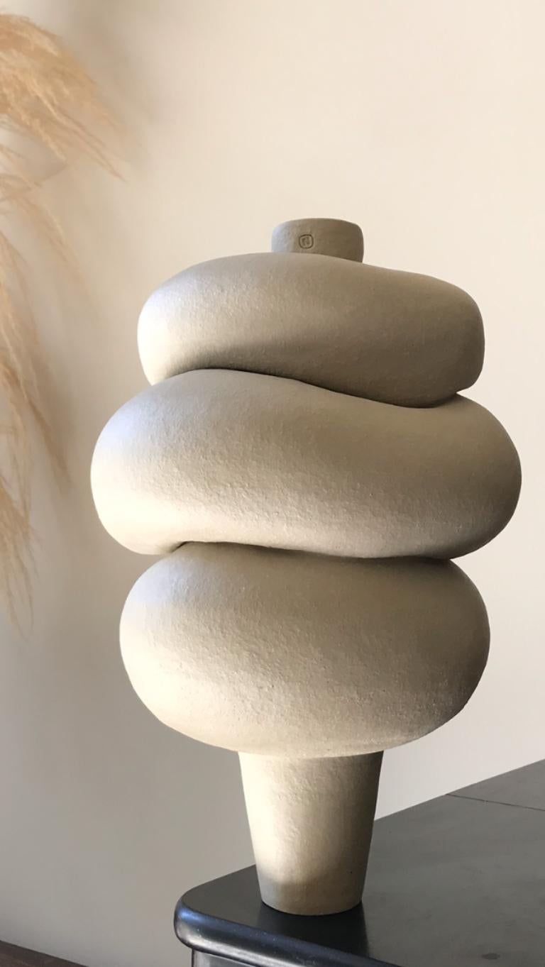 Modder Patience Ceramic Sculpture by Françoise Jeffrey For Sale at 1stDibs
