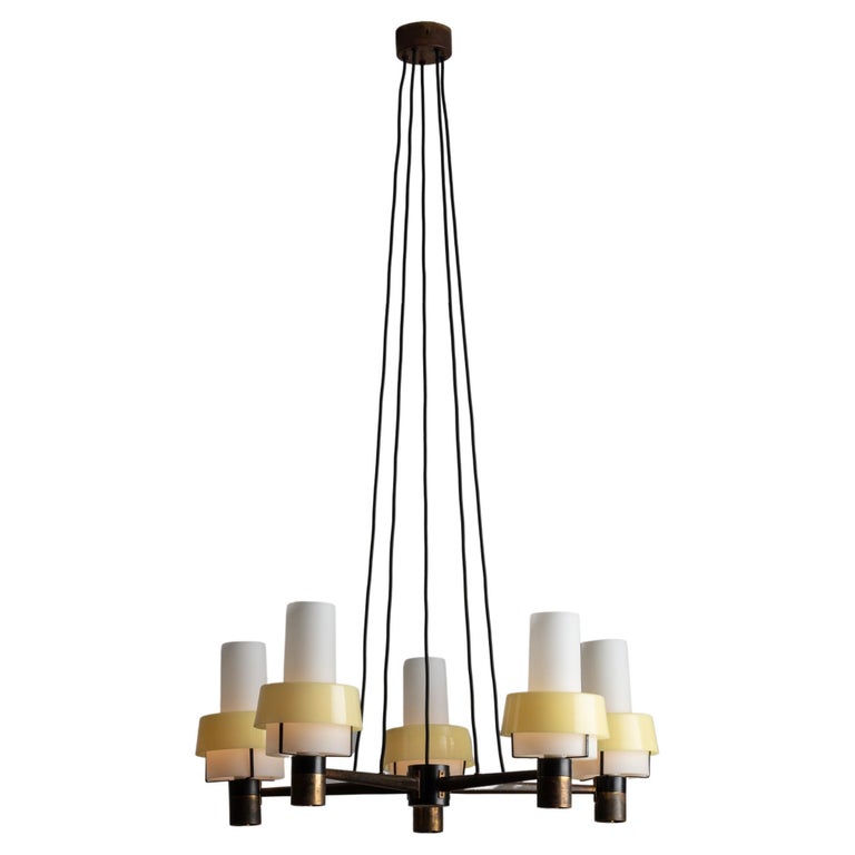 Model 1114/5 Chandelier by Stilnovo For Sale at 1stDibs