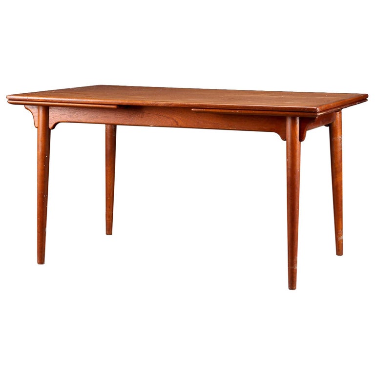 Model 54 Danish Modern Teak Dining Table by Gunni Omann for Omann Jun ...