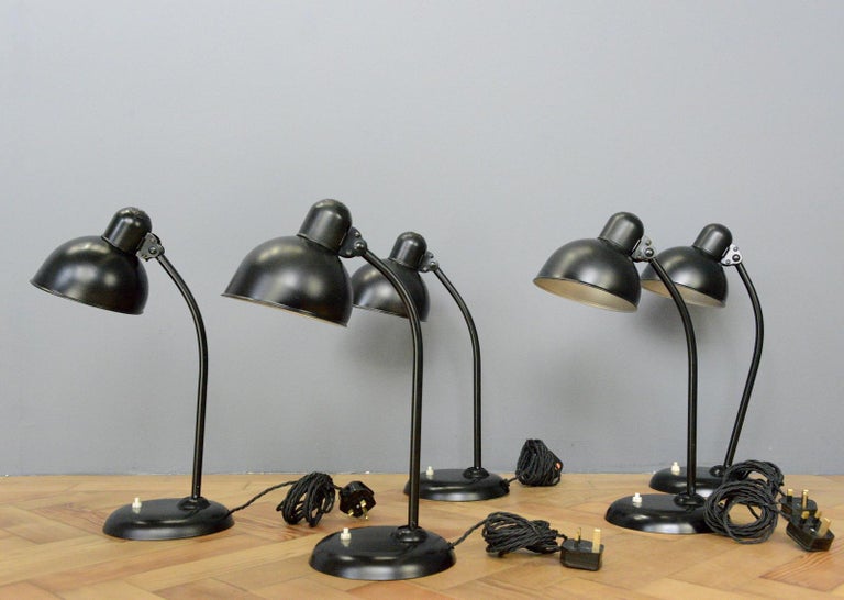 Model 6556 Table Lamps by Kaiser Idell, circa 1930s For Sale at 1stDibs