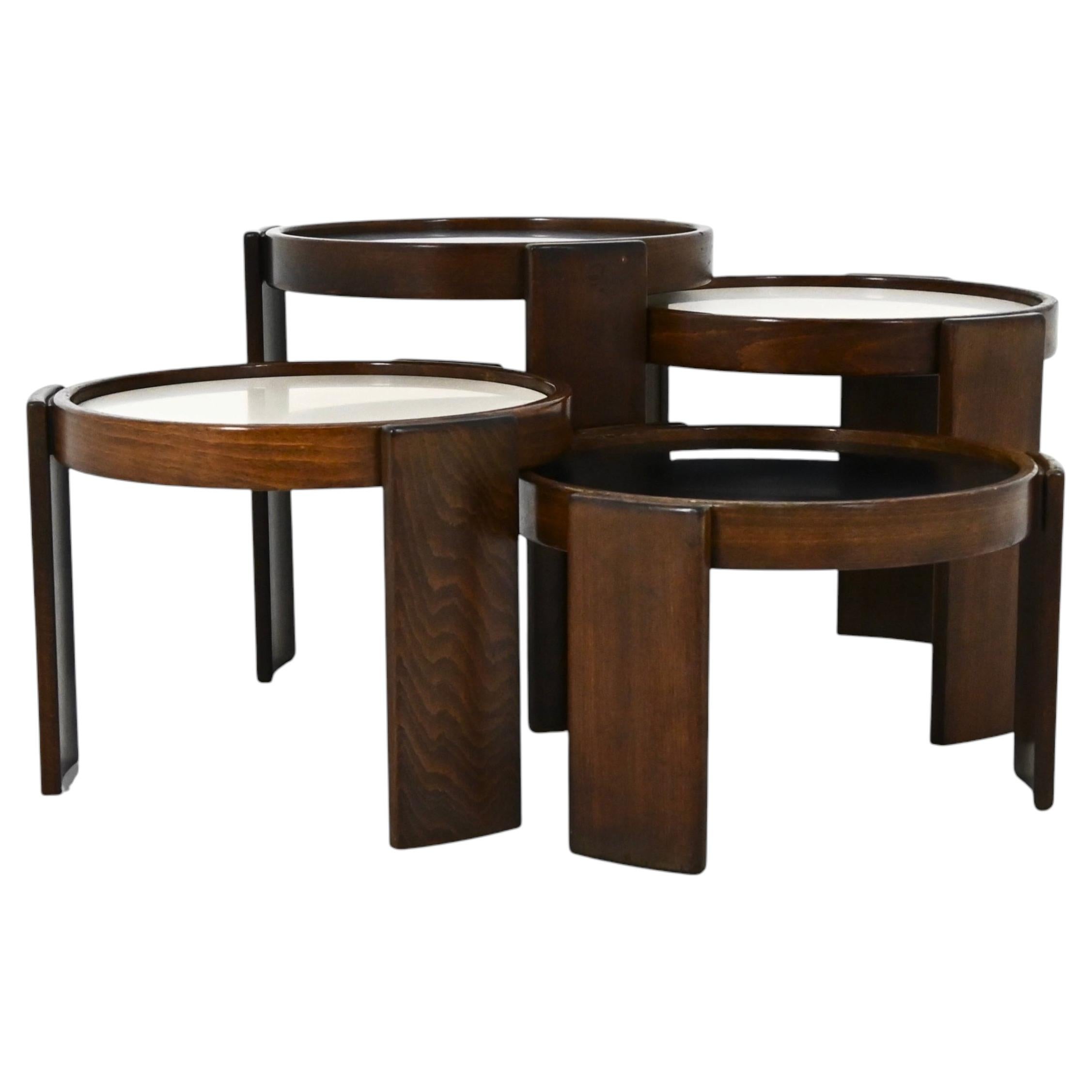 Model 780 Nesting Tables by Gianfranco Frattini for Cassina, 1960s, Set ...