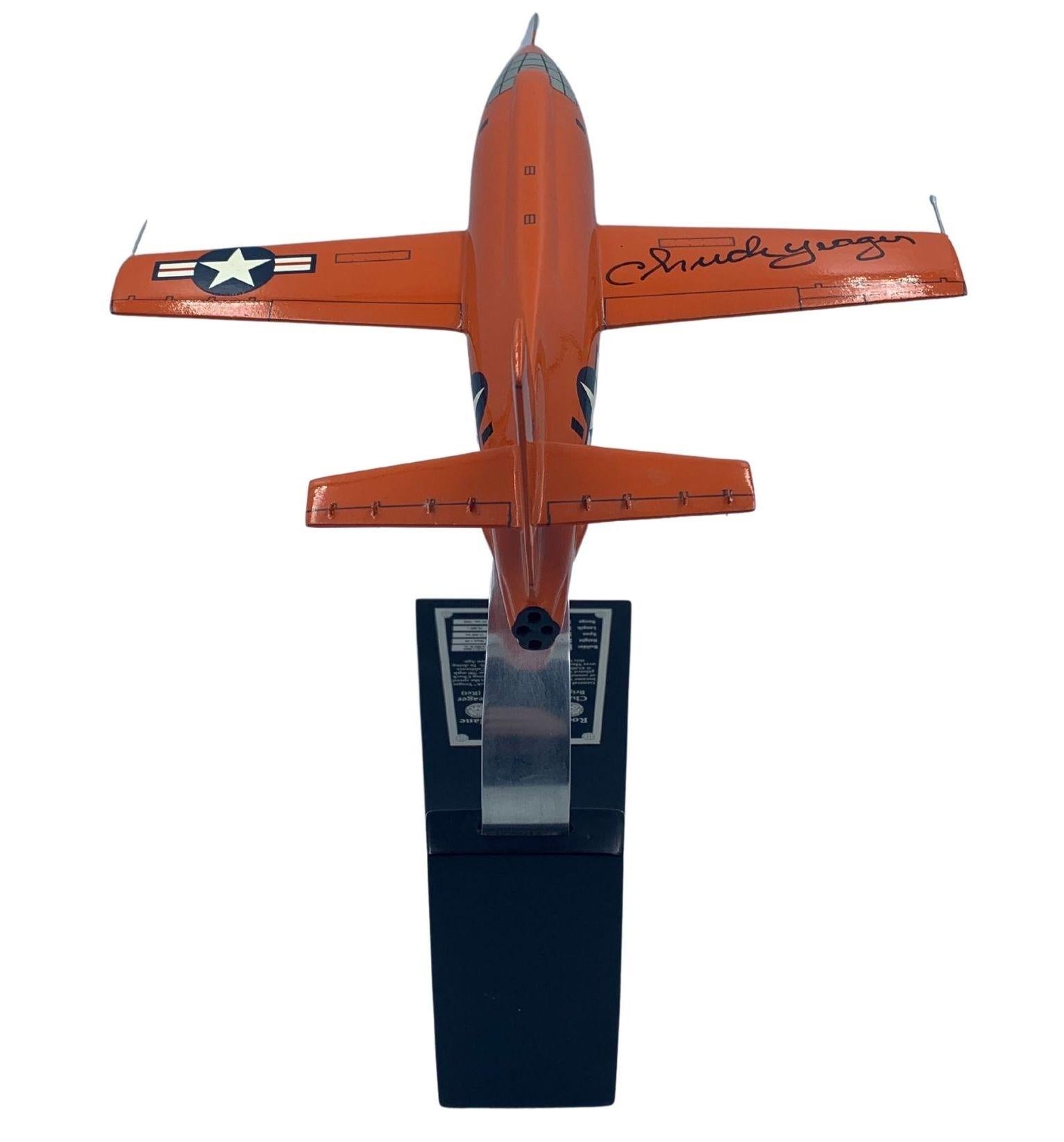 Model Bell X1 Rocket Plane Signed by Chuck Yeager at 1stDibs