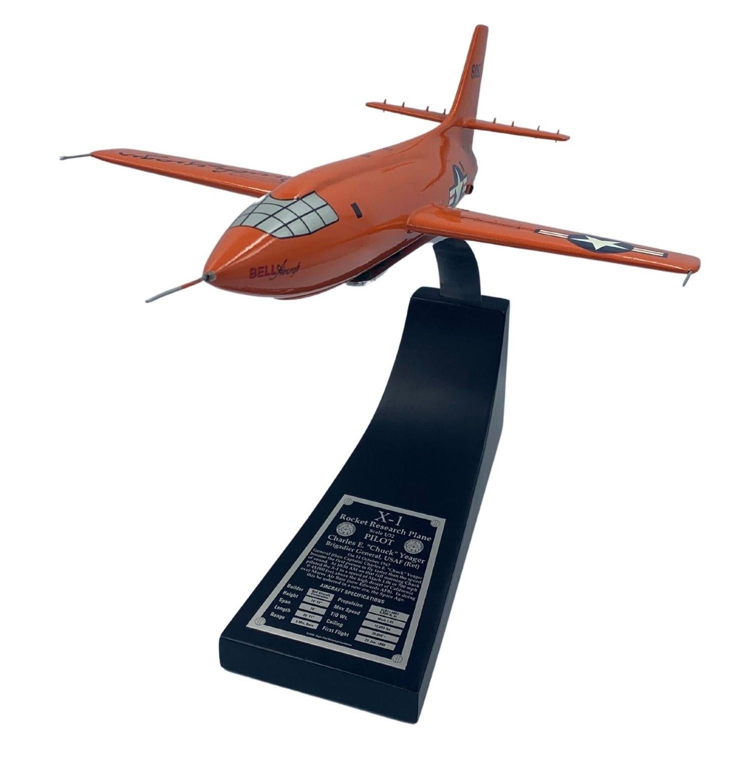 Model Bell X1 Rocket Plane Signed by Chuck Yeager at 1stDibs