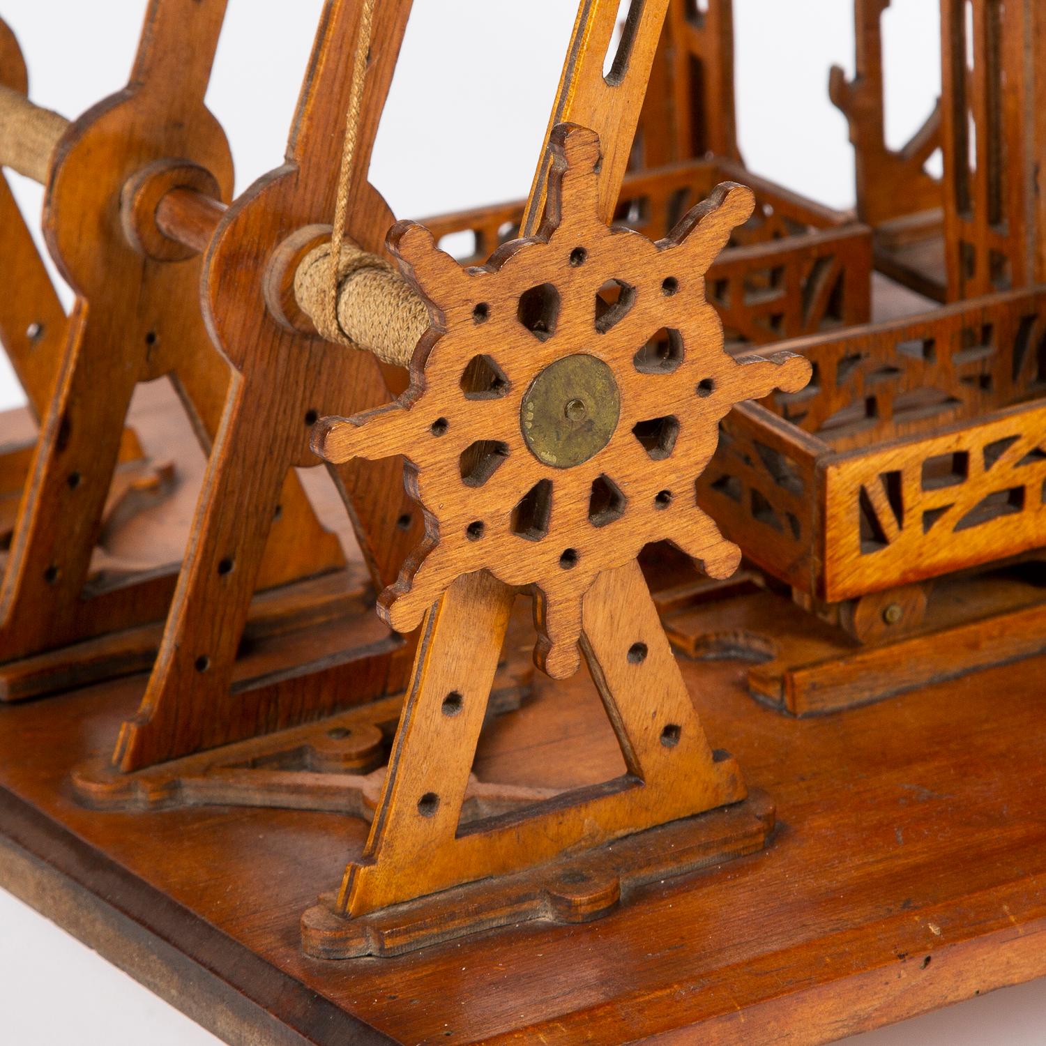 Model of a Mine Pithead Winding Gear For Sale at 1stDibs