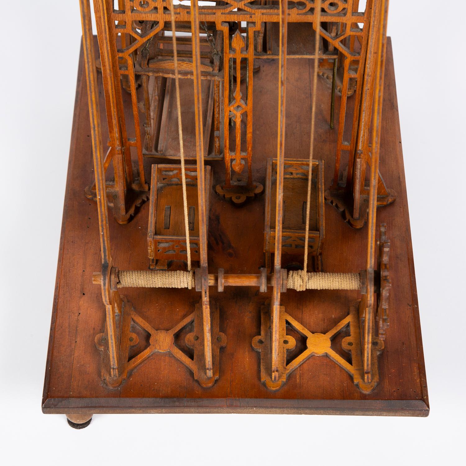 Model of a Mine Pithead Winding Gear For Sale at 1stDibs