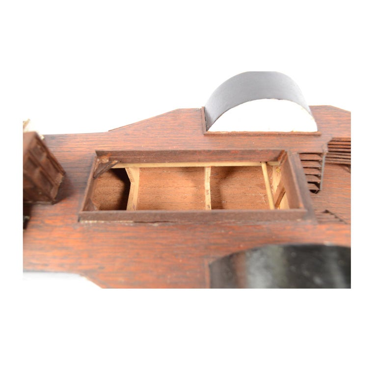Model of the Danish Steamer Hjejlen, Black and Red Wood at 1stDibs