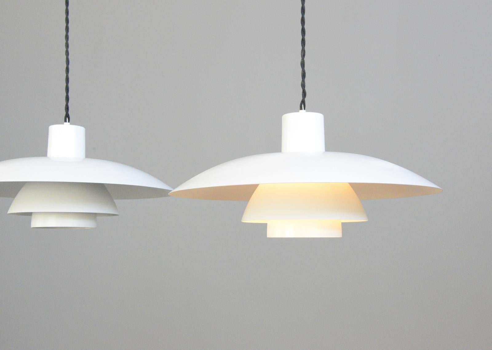 Model PH4 Pendant Lights by Louis Poulson, circa 1960s at 1stDibs