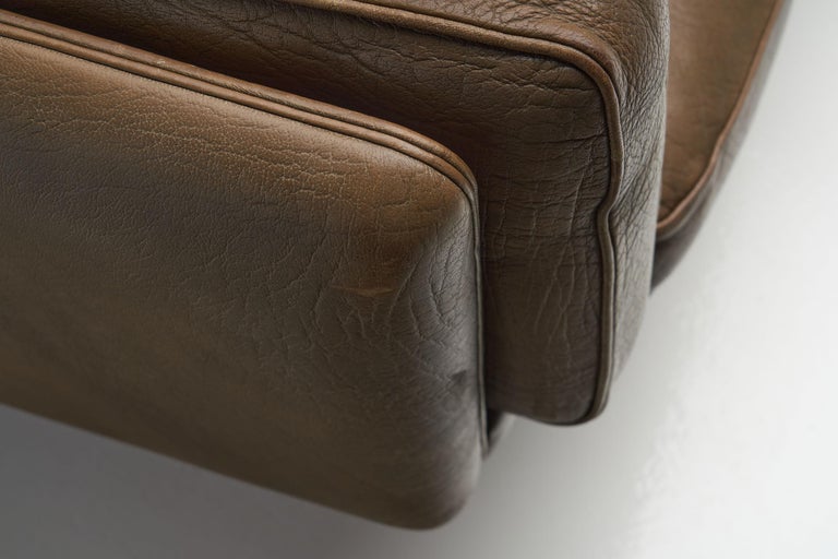 “Model V11” Three-Seater Leather Sofa by Illum Wikkelsø, Denmark, 1960s ...