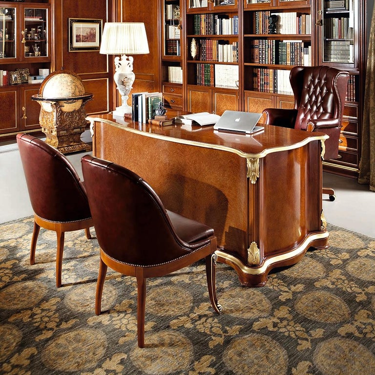 Modenese Gastone Swivel Armchair in Bordeaux Leather with Capitone ...